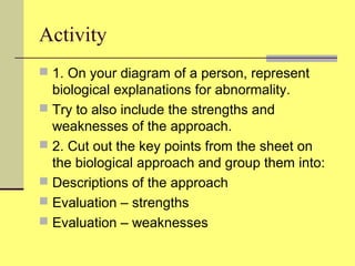 PSYA3 - The Biological Approach | PPT