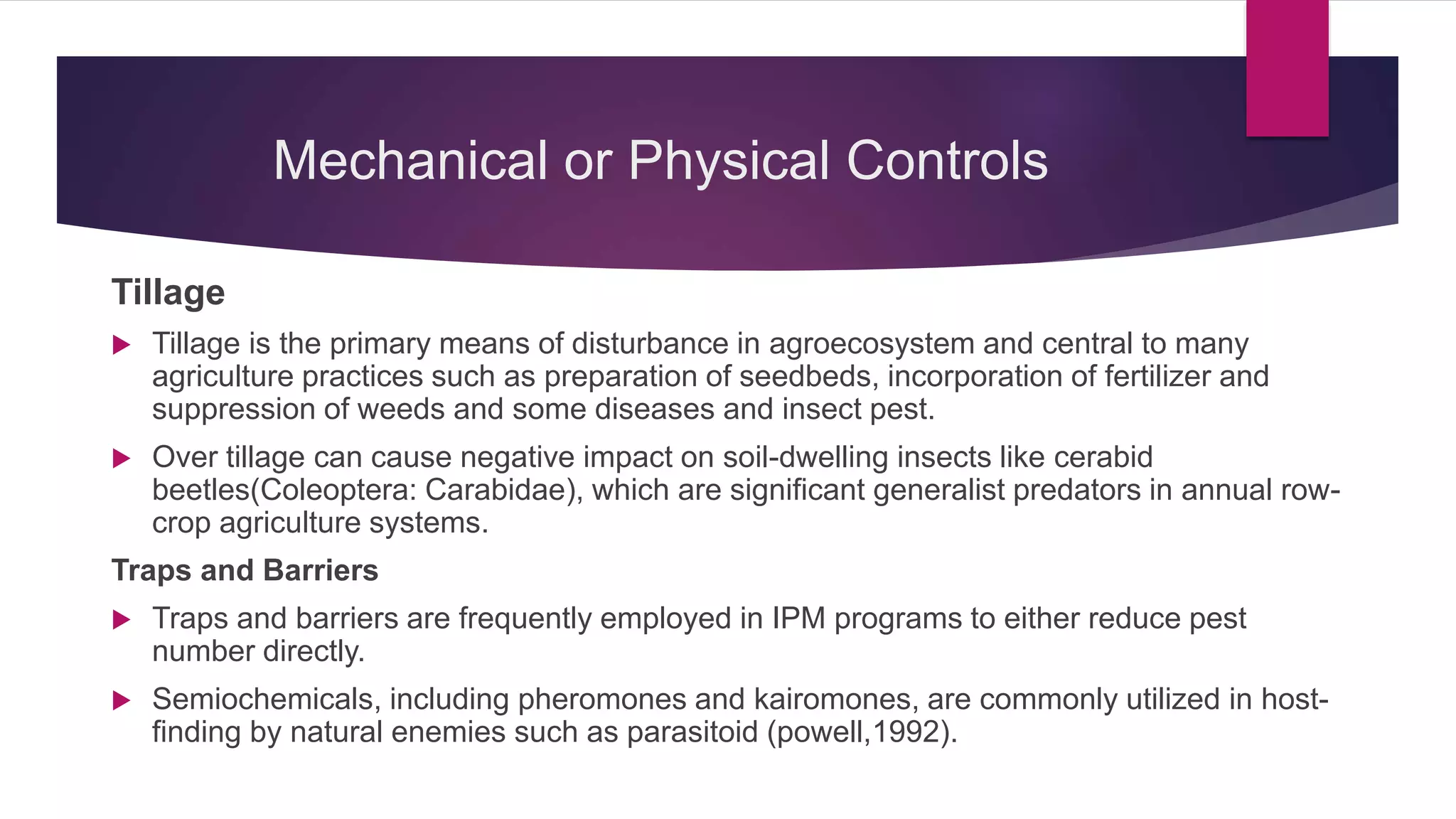 The biological control and integrated pest management | PPTX