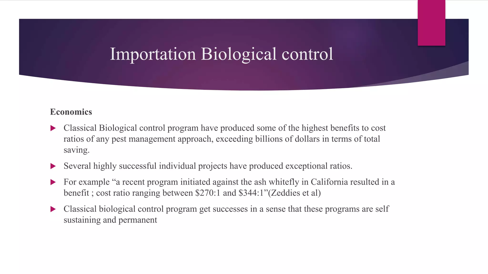 The biological control and integrated pest management | PPTX