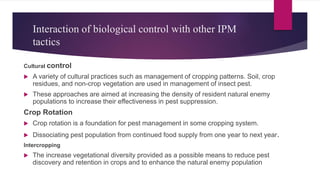 The biological control and integrated pest management | PPTX