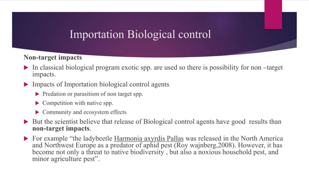 The biological control and integrated pest management | PPTX ...