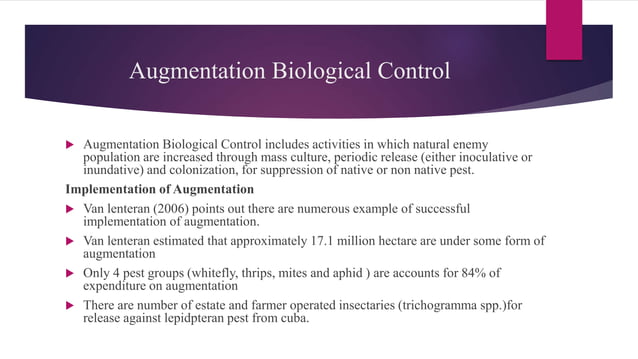 The biological control and integrated pest management | PPTX ...