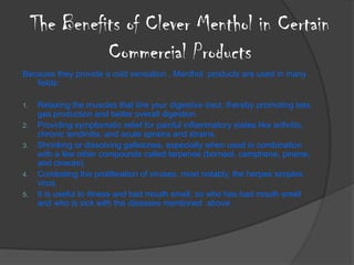 The biological face of menthol | PPT