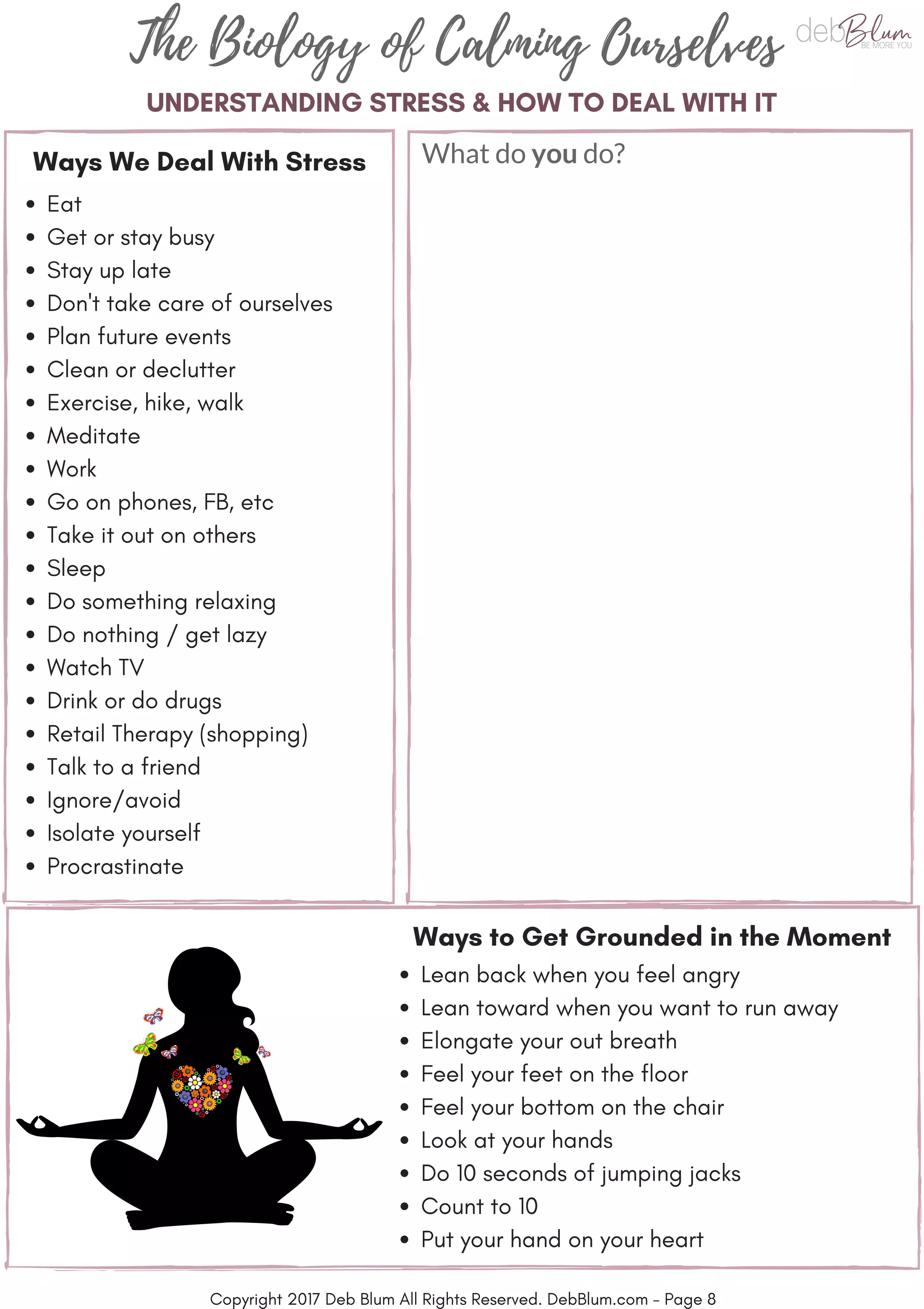 The Biology of Calming Ourselves Workbook | PDF