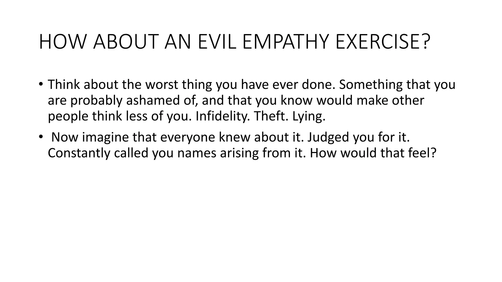 biology of evil, basic understanding of the neuropsychological basis of ...