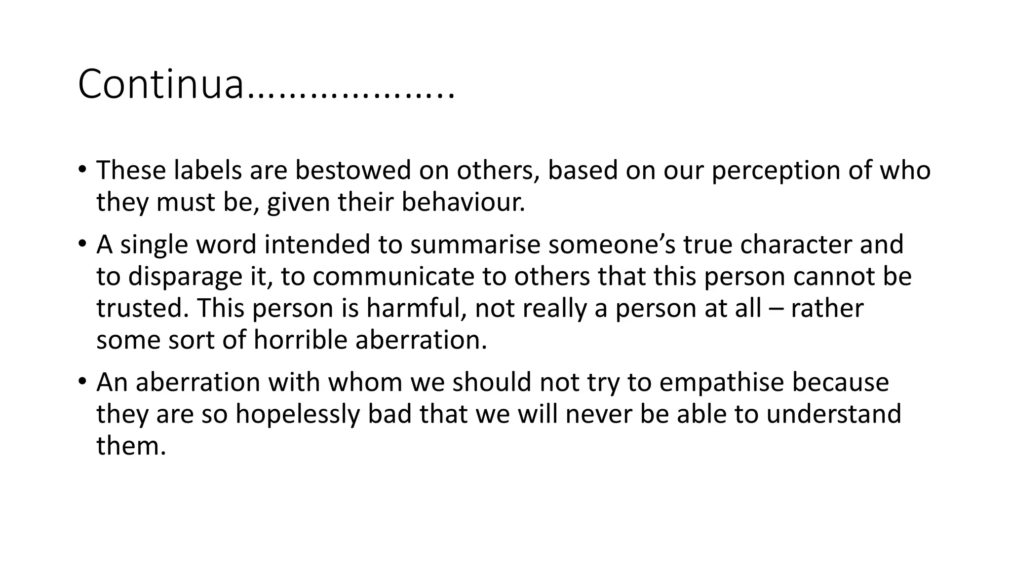 biology of evil, basic understanding of the neuropsychological basis of ...