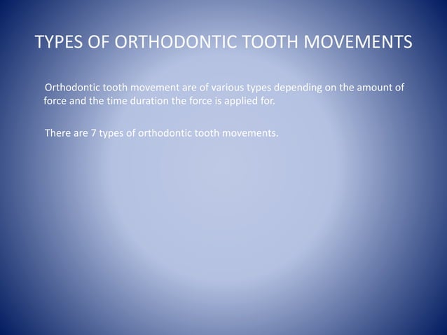 The Biology of tooth movement (Orthodontics) | PPTX | Dental Health ...