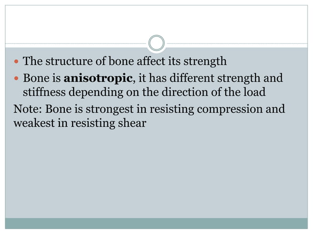 The Biomechanics of Human Bone pptsspptx | PPT