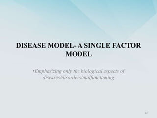 THE BIOMEDICAL MODEL OF HEALTH | PPTX