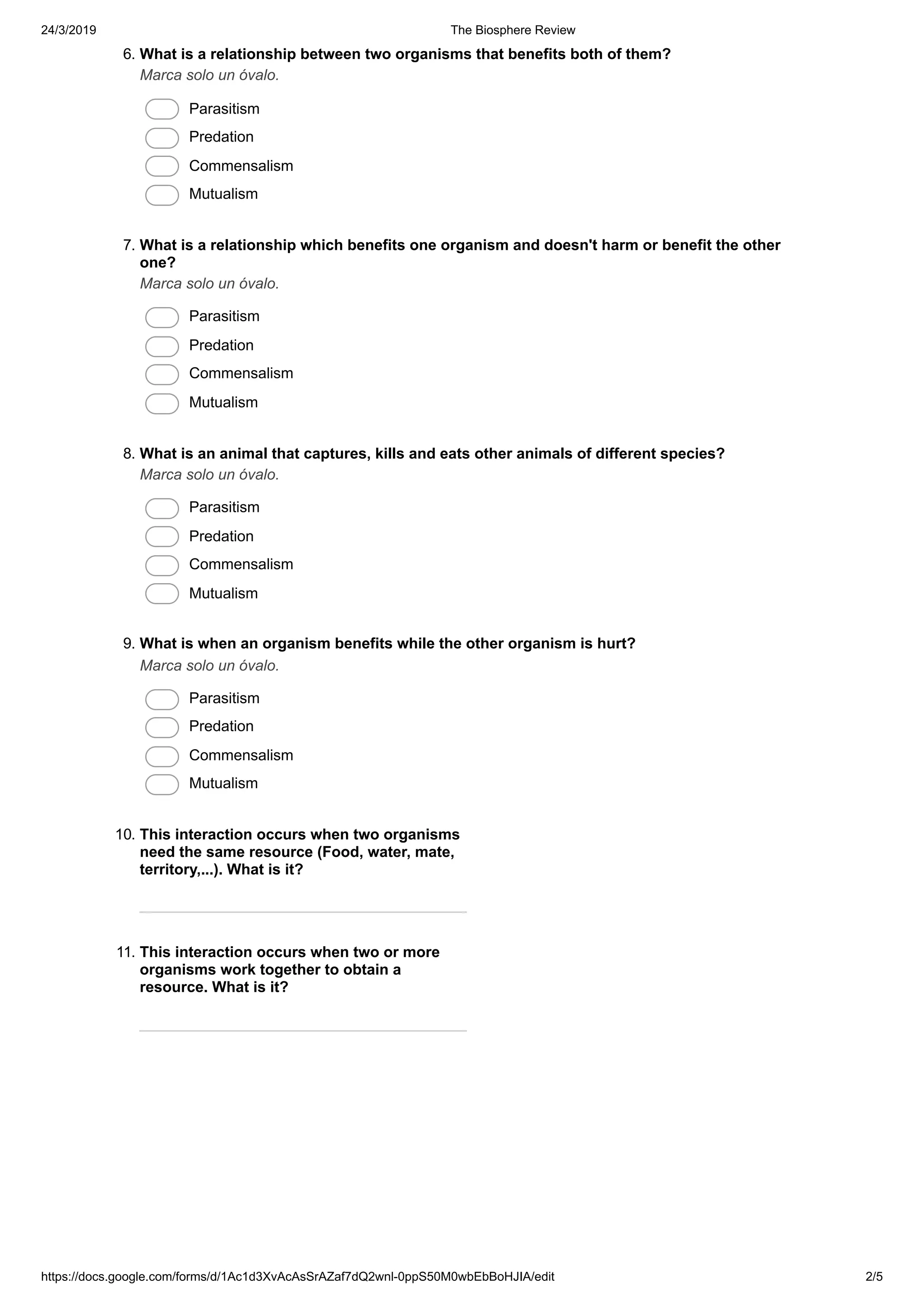 The biosphere Review | PDF | Biological Sciences | Science