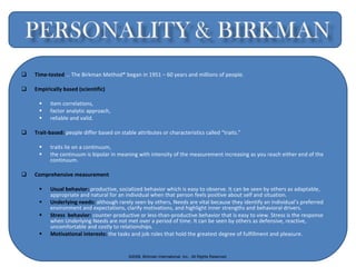 The Birkman Method | PPT