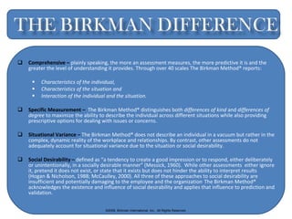The Birkman Method | PPT