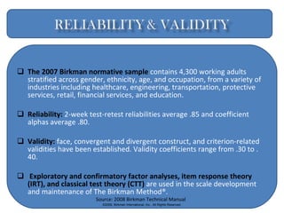 The Birkman Method | PPT | Executive Leadership & Management | Business