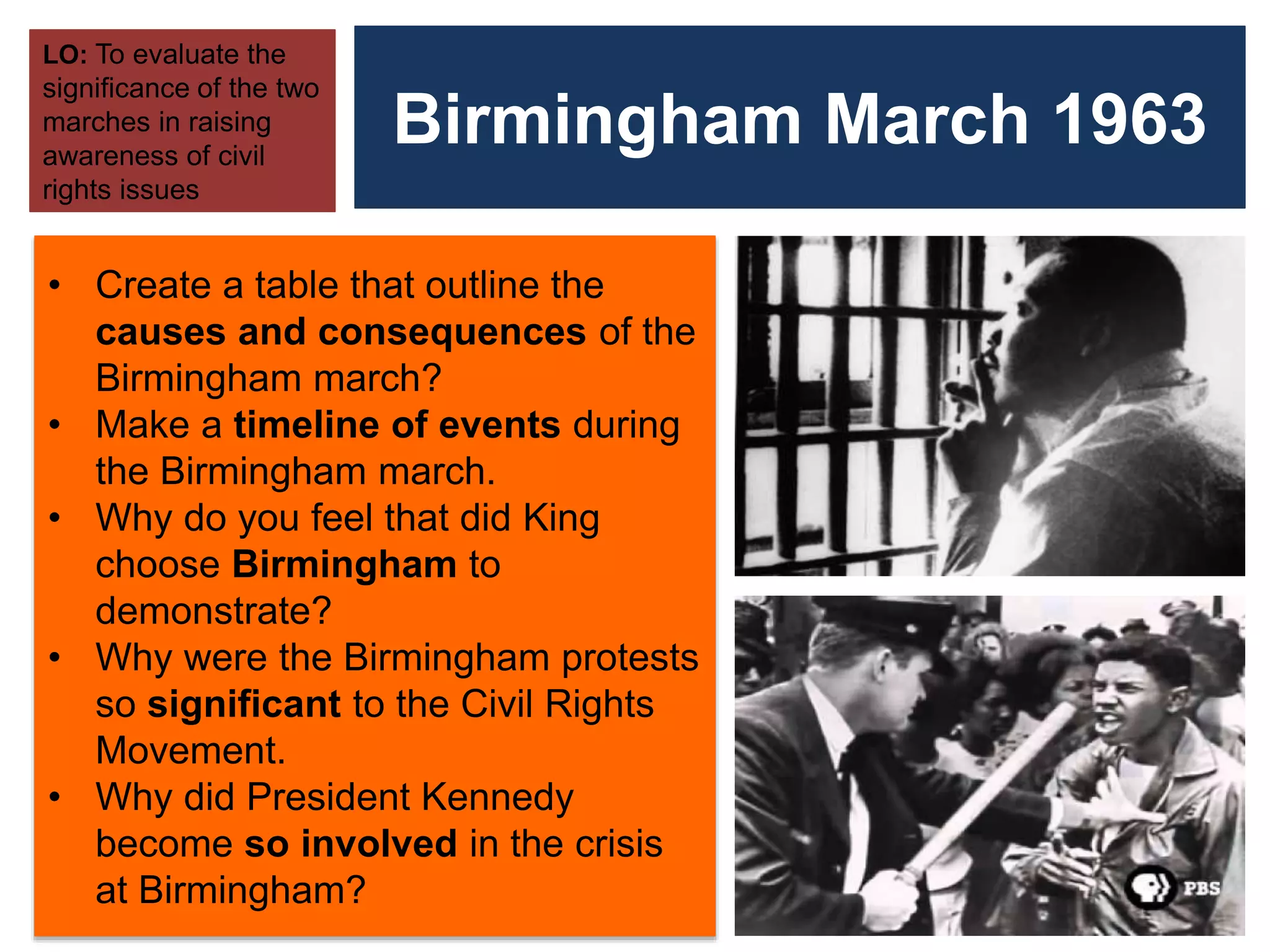 The Birmingham Campaign | PPTX