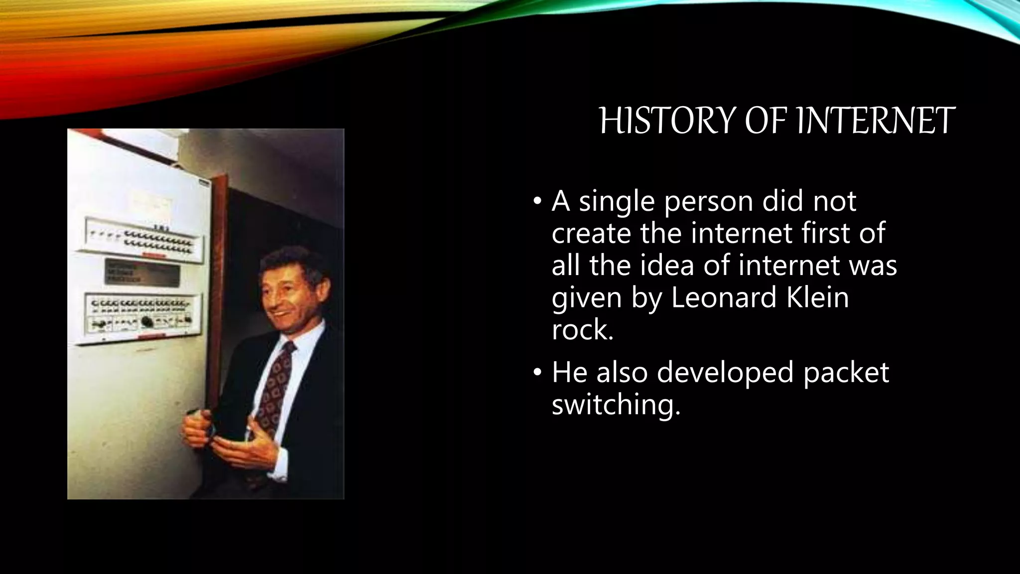 Electronic Media (History Of internet) | PPTX