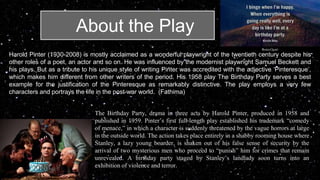 'The Birthday Party' as pinteresque play.pptx