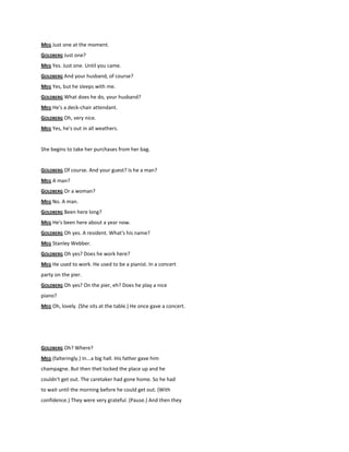 The Birthday Party Full Text | PDF