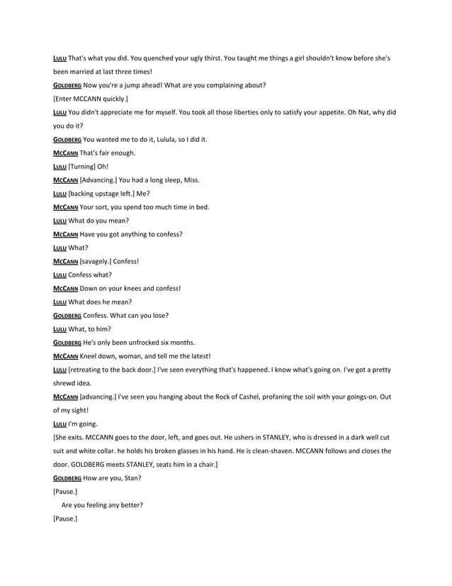 The Birthday Party Full Text