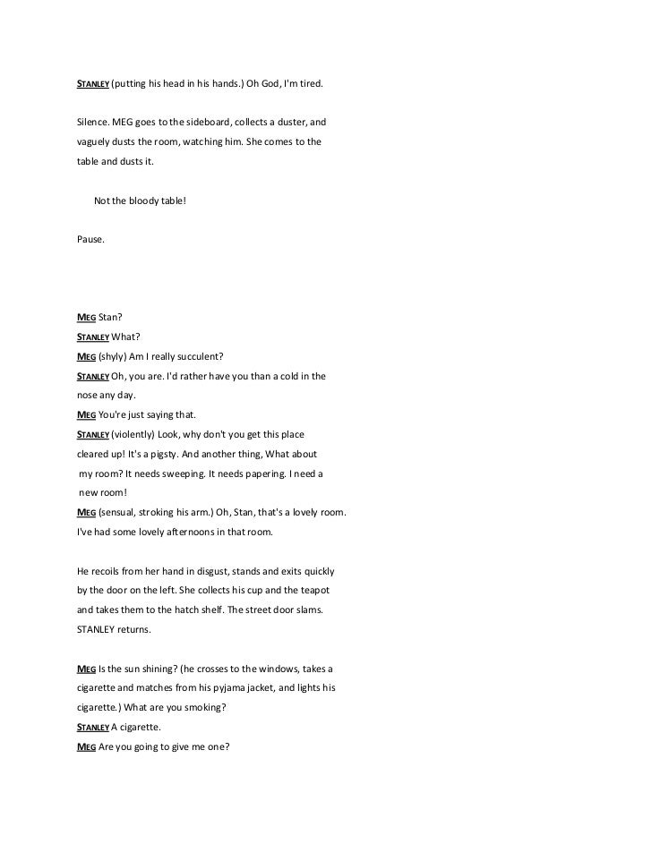 The Birthday Party Full Text