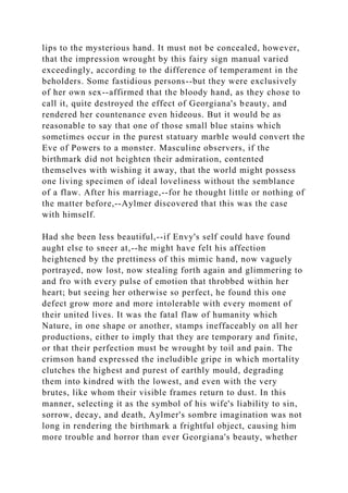 The Birthmark(1843)By Nathaniel Hawthorne In the latter part o.docx