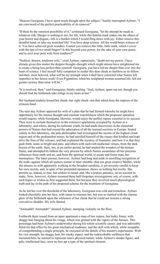 The birthmark by nathaniel hawthorne | DOCX
