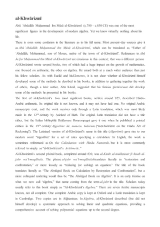 The birth of algebra | PDF