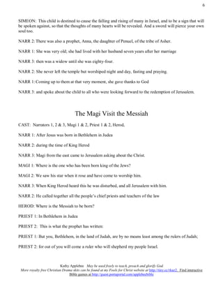 The Birth of Jesus Reader's theater script | PDF