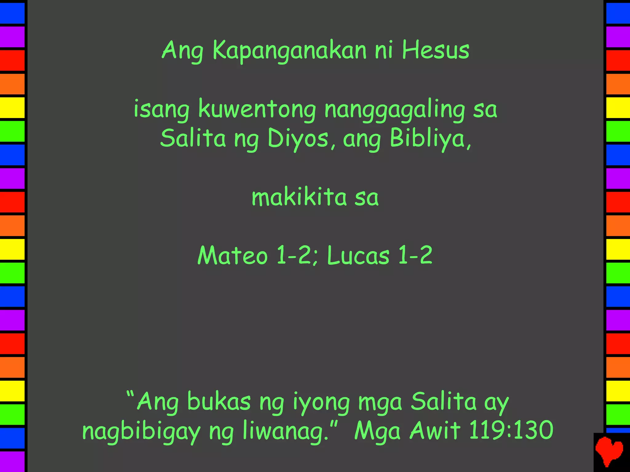 The birth of jesus tagalog | PDF