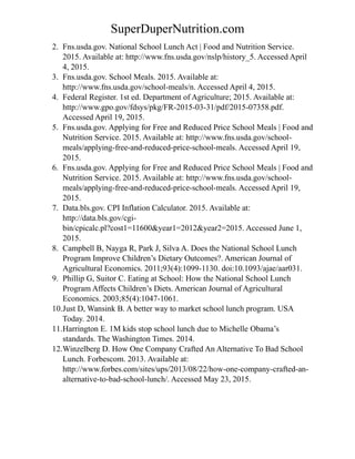 The Birth of the School Lunch Program.pdf | Government Support and ...