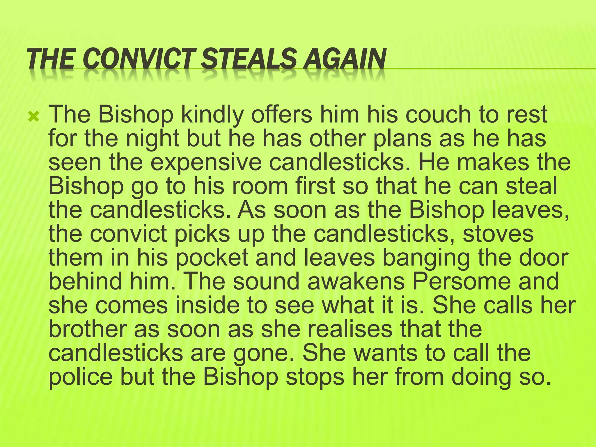 The bishop's candlesticks | PPTX