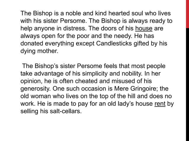 The bishop’s candlesticks PPT | PPTX