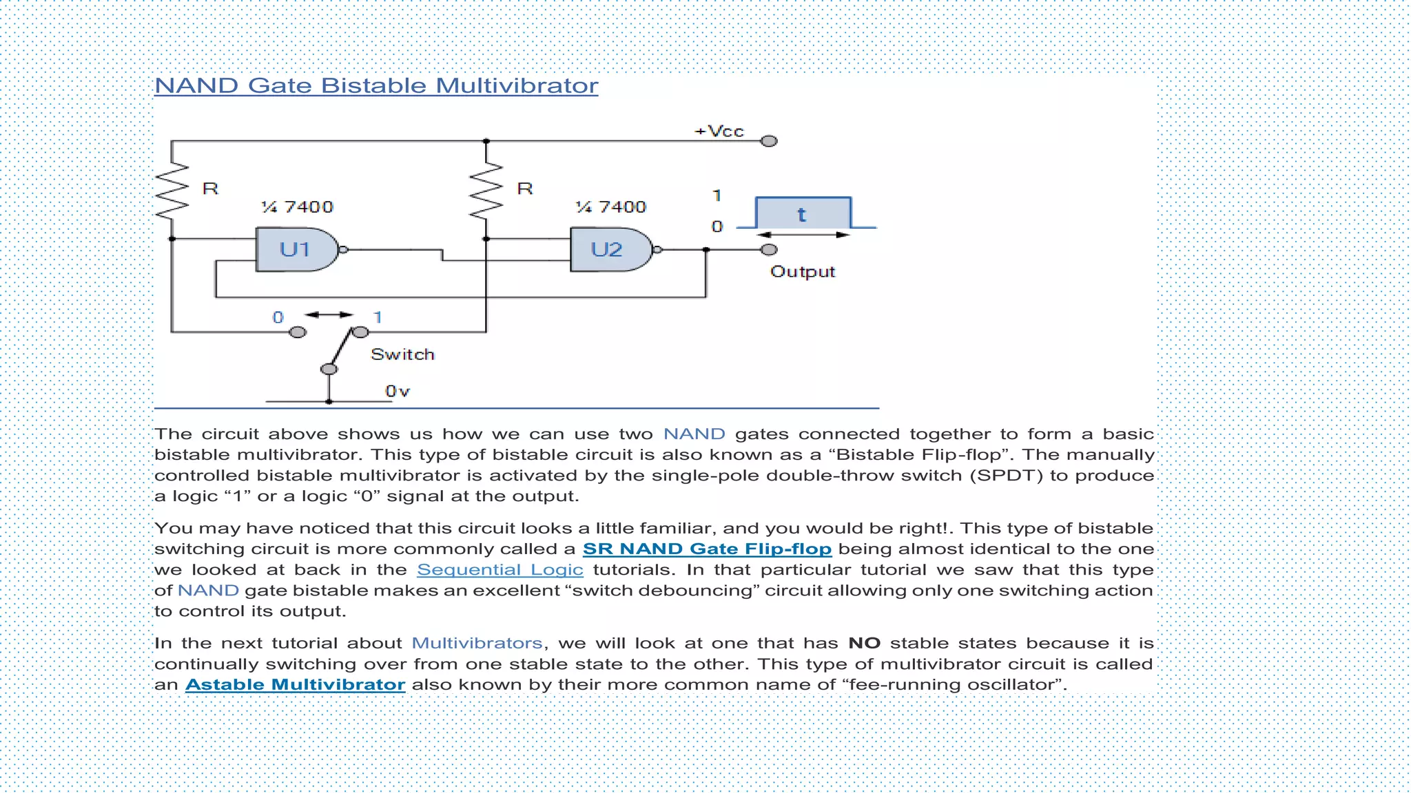 The bistable multivibrator hani prasetyo_universitastidar | PPTX