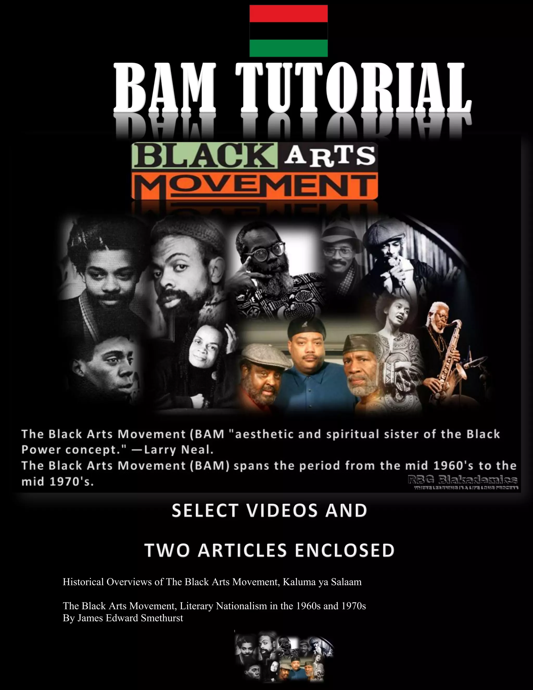 The Black Arts Movement, Another RBG Tutorial Joint | PDF