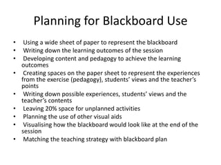 The blackboard | PPT