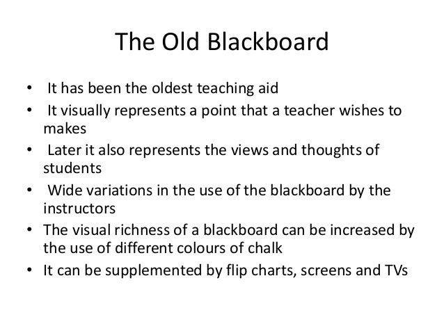 Teach At Blackboard History