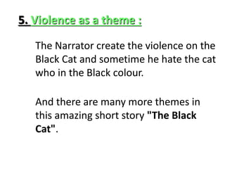 "The black cat" by Edgar Allan Poe. | PPTX