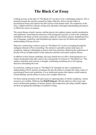The Black Cat Essay.pdf