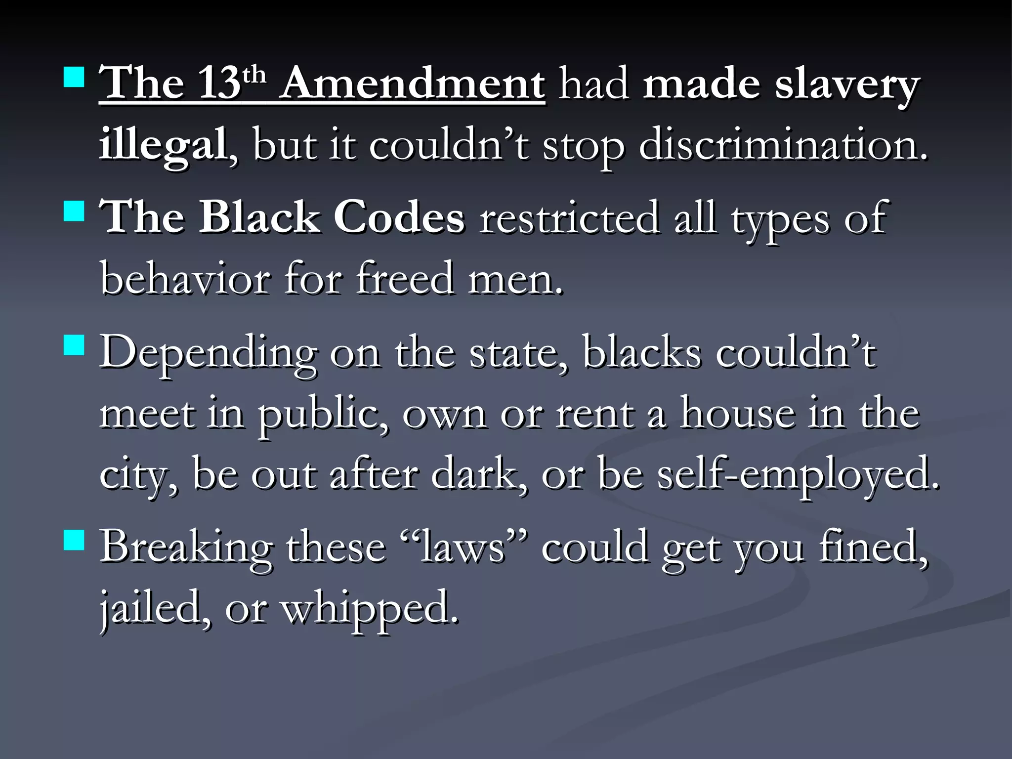 The black codes | PPT