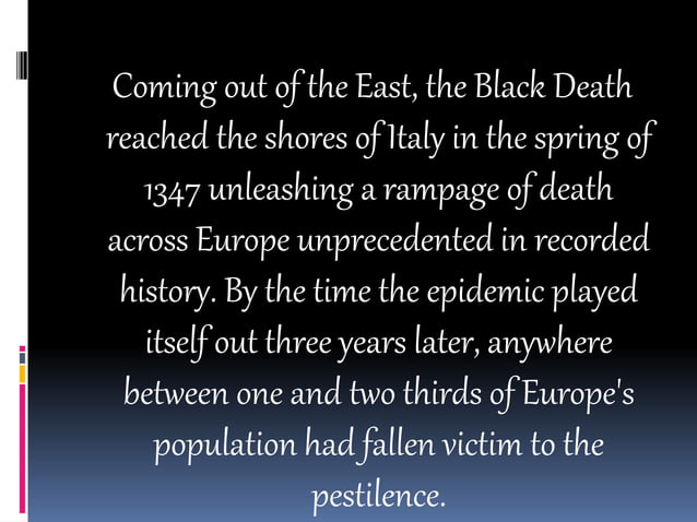 The Black Death | PPTX