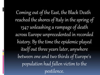Black Death 1347 1351