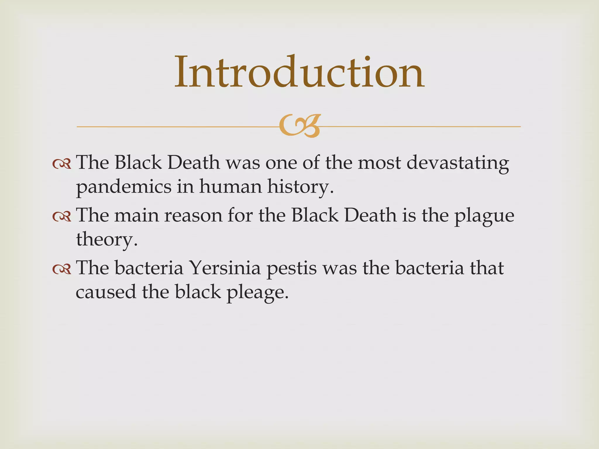 The black death | PPTX