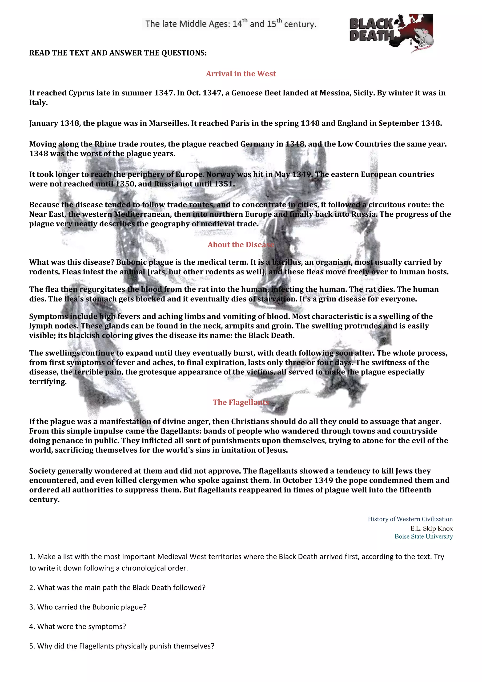 The Black Death | PDF