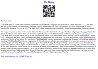 The Black Death | PPT