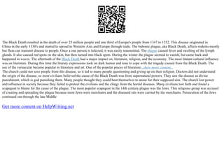 The Black Death | PPT