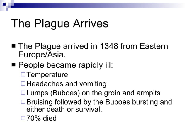 The Black Death 1348 | PPT