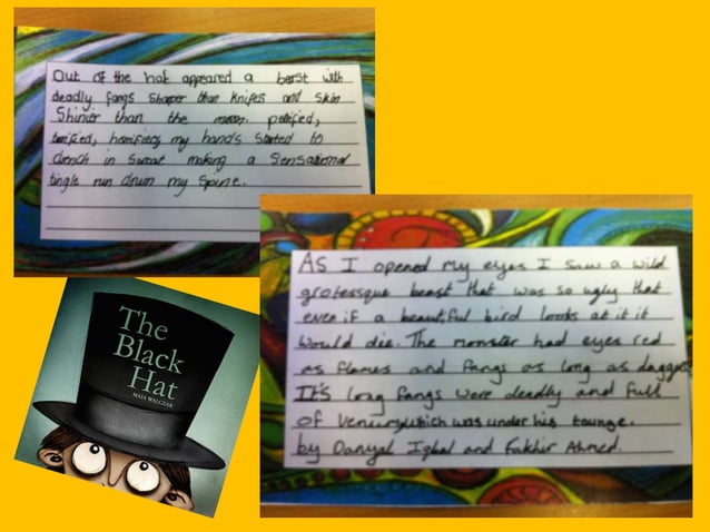 The black hat maia walczak children's descriptive writing | PPTX
