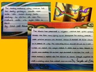 The black hat maia walczak children's descriptive writing | PPTX