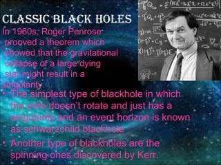 The blackhole origins........ | PPT