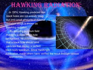 The blackhole origins........ | PPT