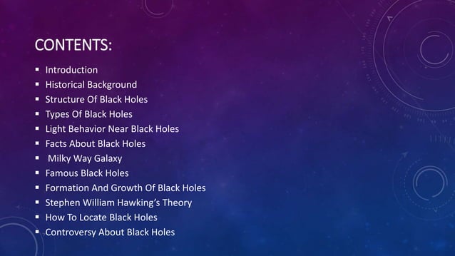 The black hole theory | PPTX | Physics | Science
